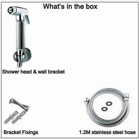 ATM4001: ECO Bidet shower with splined handle