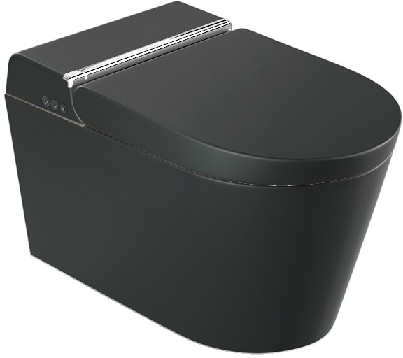 Hygea Wall mounted smart bidet toilet in matt anthracite