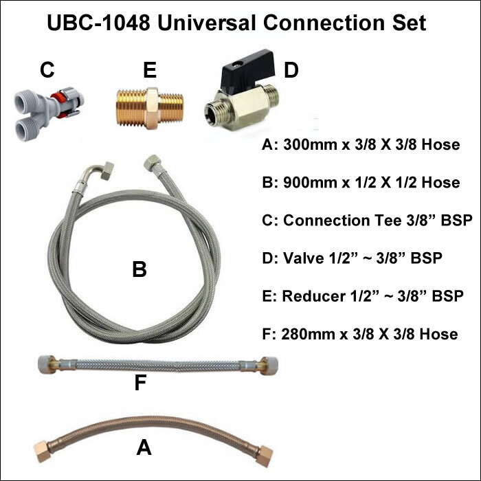 Connection set for Integrated Bidet toilets