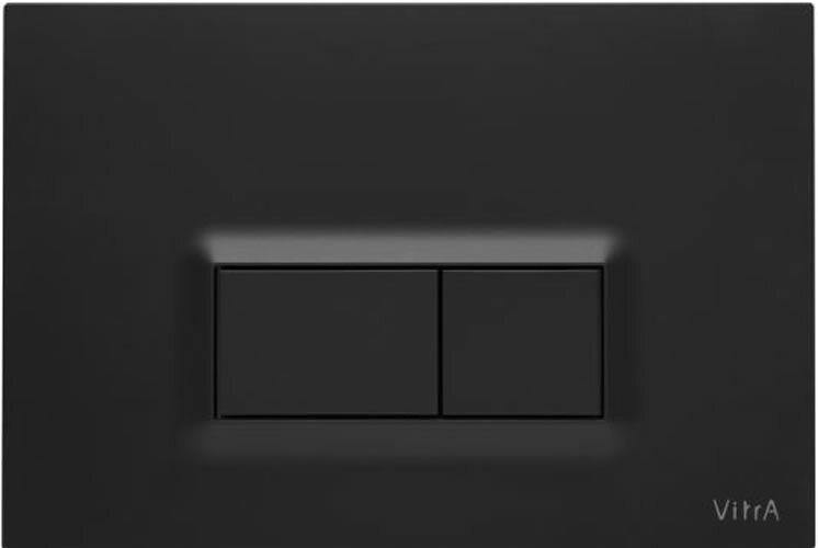 Vitra Loop R Mechanical Dual Flush Control - Matt Black