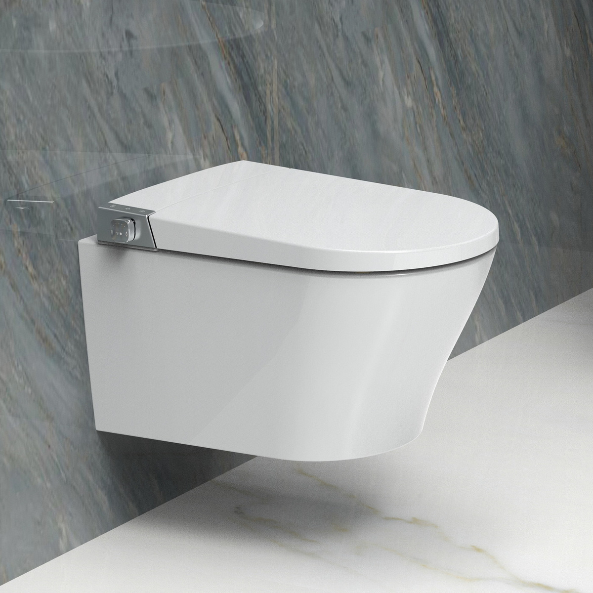 Auto open smart bidet shower toilet AS-8000 WH