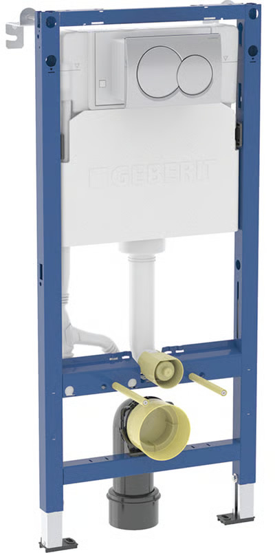 Geberit Duofix 1120mm Wall Hung WC Frame, 6/3L Concealed Cistern, with ...