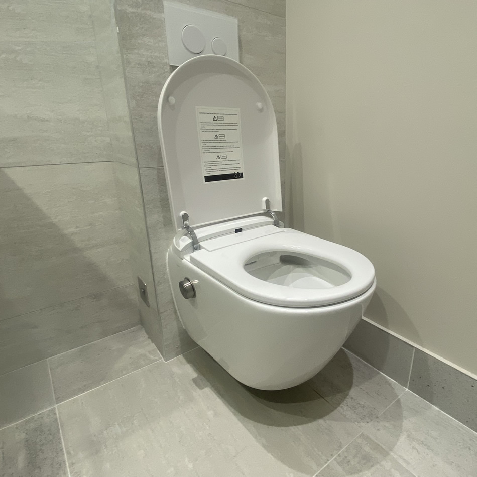 VitrA V-Care Ultra Smart Wall-Hung Bidet Toilet with Frame and Flush ...